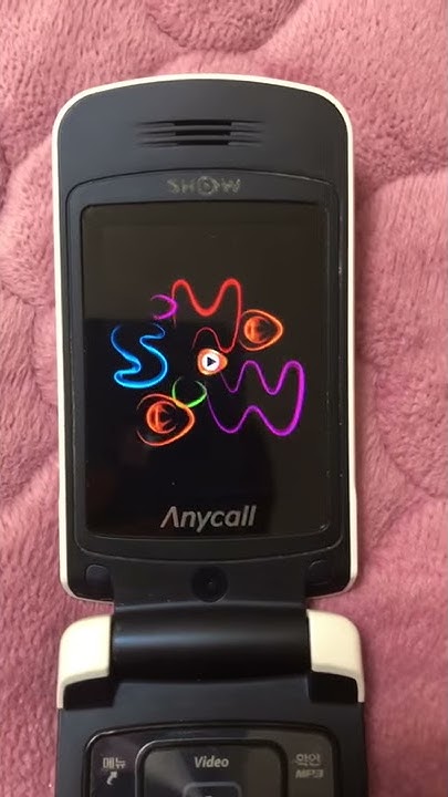 삼성 애니콜 SPH-W4100 부팅 (on,off) - YouTube