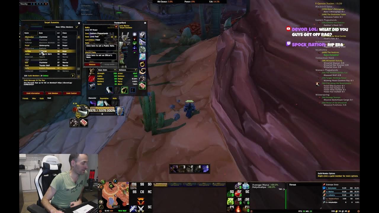 Molten Core Main Tank + Raid Lead!!! - GM of Target Dummies join us! Nightslayer PVP - YouTube