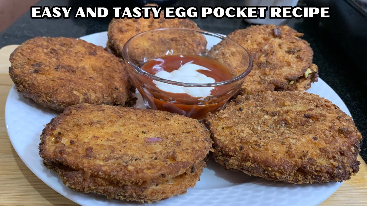 Egg Pockets Recipe | How To Make Egg Pockets #eggpockets #easysnacks ...