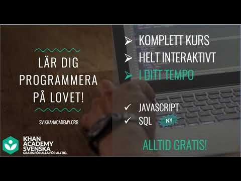 Lär dig programmera Javascript med Khan Academy - YouTube