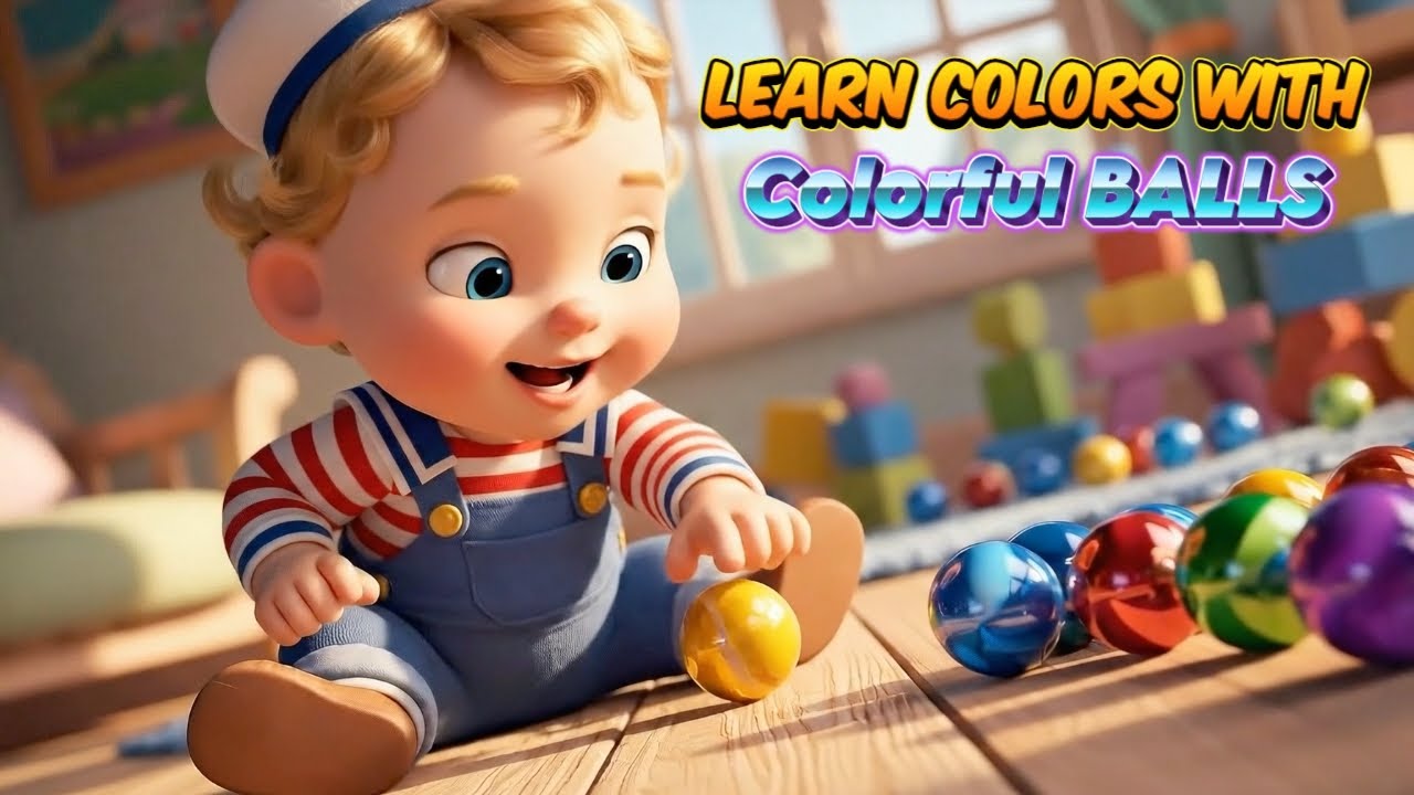 Learn Colors for Children with Color Balls - YouTube