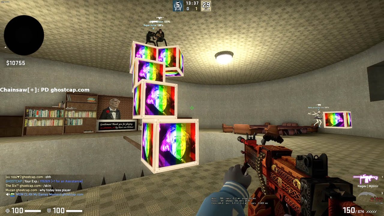 CSGO ZOMBIE ESCAPE ze_einstein_v7 On Ghostcap - YouTube