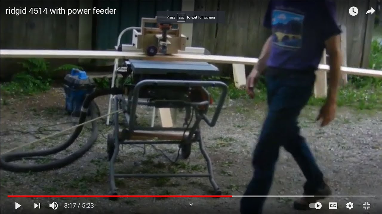 ridgid 4514 with power feeder - YouTube