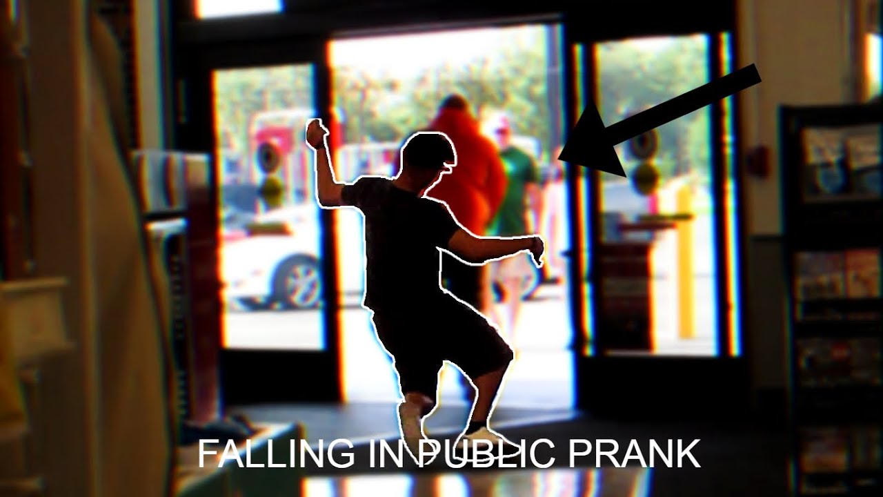 FALLING IN PUBLIC PRANK! - YouTube