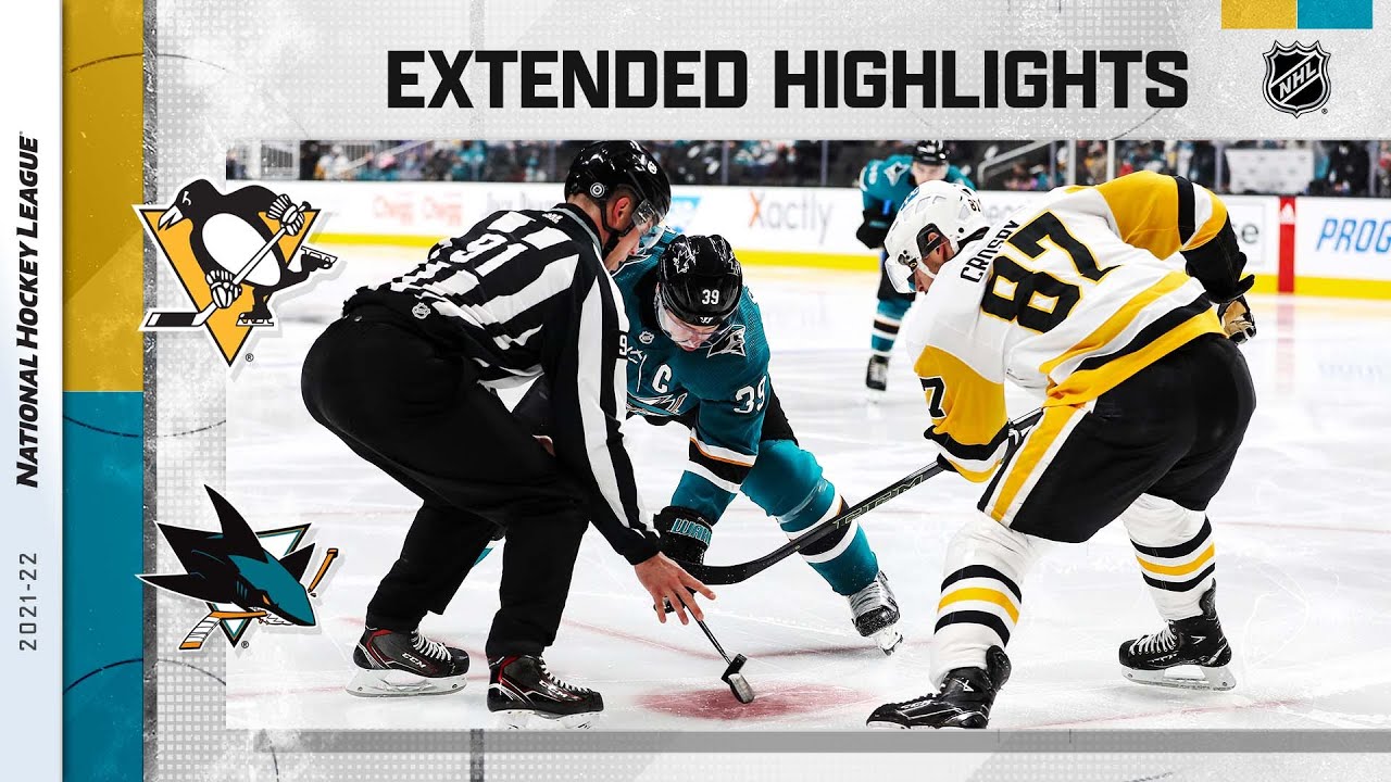 Pittsburgh Penguins vs San Jose Sharks Jan 15, 2022 HIGHLIGHTS - YouTube