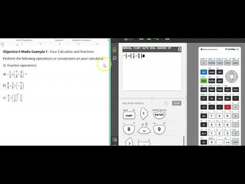 TI 84 Plus CE and Fraction Operations - YouTube