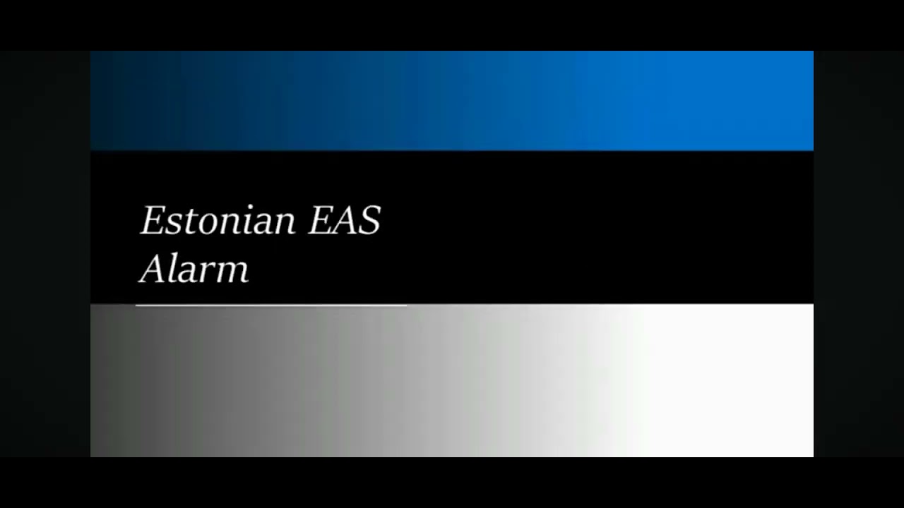 Estonian eas alarm - YouTube
