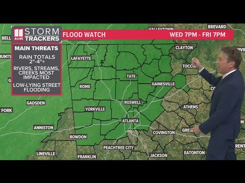 Weather forecast in metro Atlanta, north Georgia | Tues 11p update ...