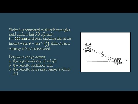 Dynamics Tutorial: Kinematics of rigid bodies with general plane motion ...