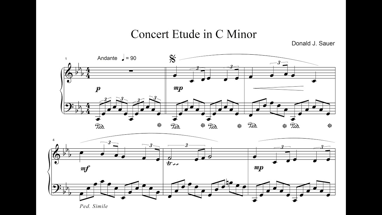 Concert Etude in C Minor - Encore Performance - YouTube