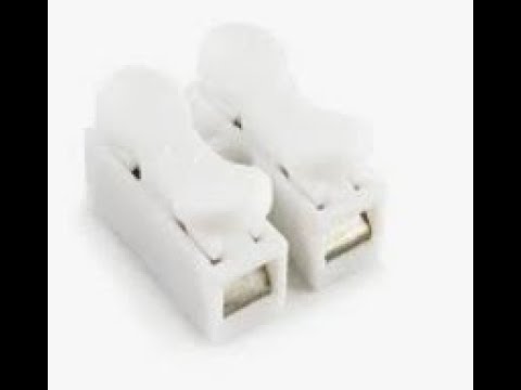 Spring Electrical Connectors Wire Terminal Block Clamp Cable Reusable ...