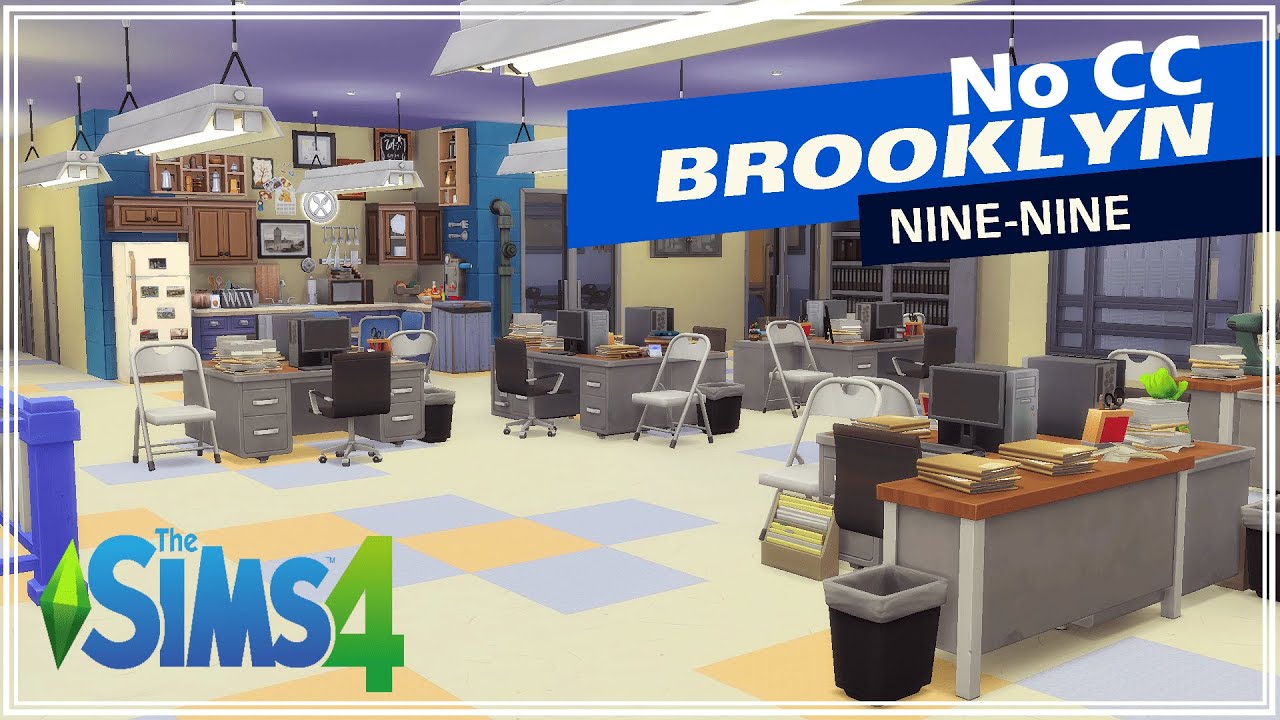 Brooklyn 99 Precinct Build || Sims 4 (No CC) - YouTube