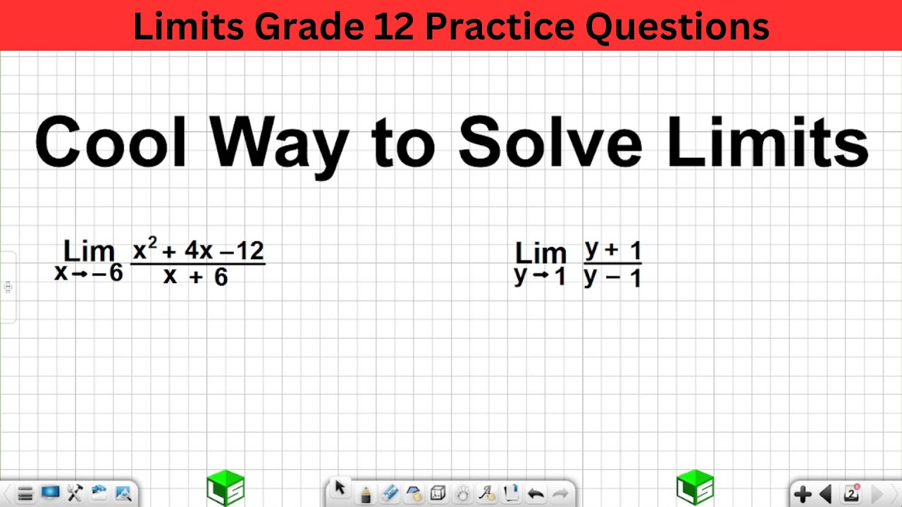 Limits Grade 12 Practice Questions - YouTube