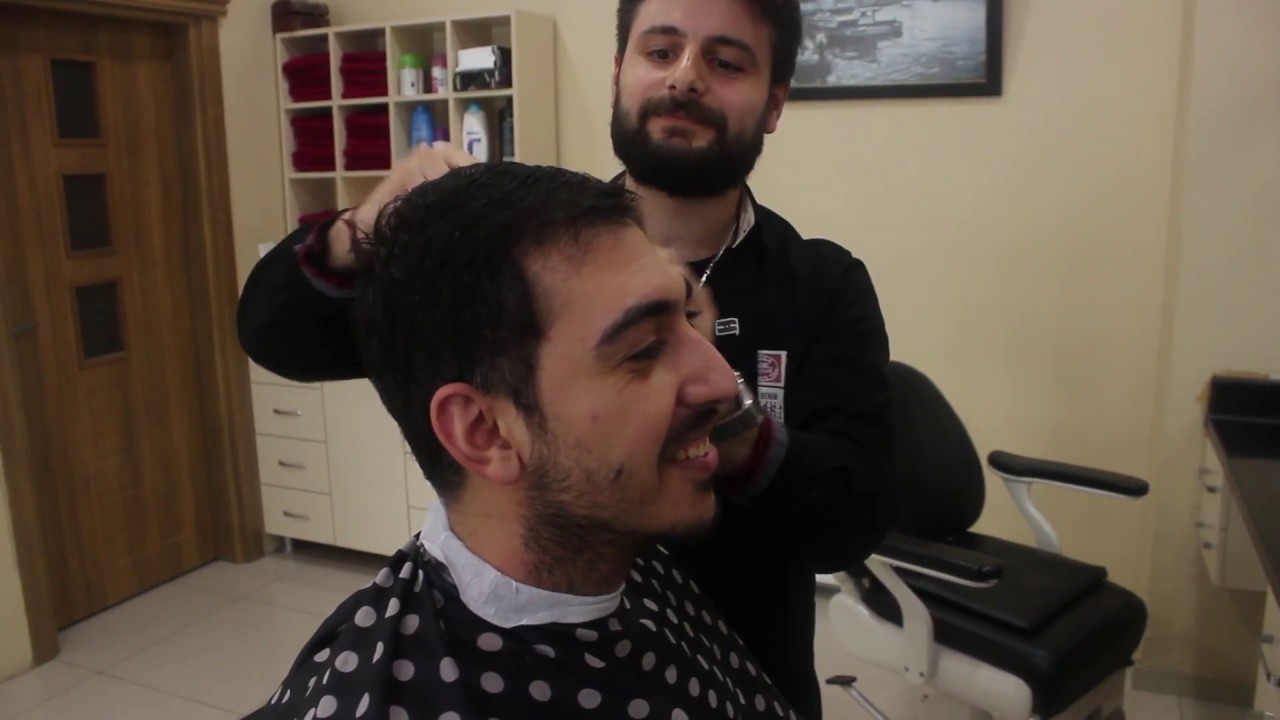 ASMR Turkish Barber Haircut,Nose Wax and Beard Shave 11 (33 Mins) - YouTube