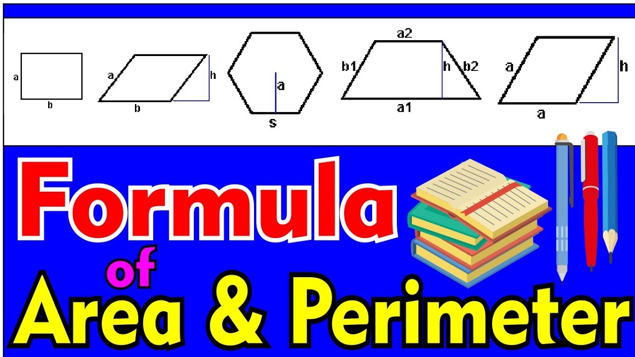 Formula of Area and Perimeter .......... - YouTube