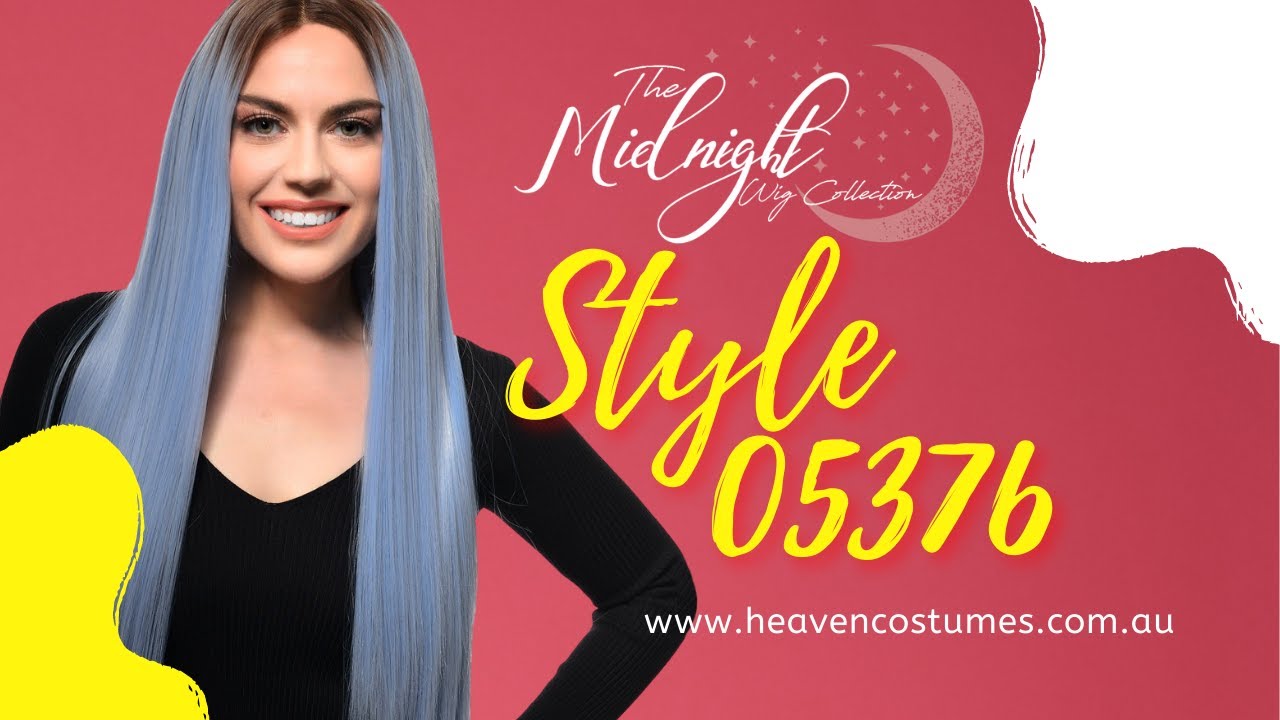 Midnight Wig Collection: Long Straight Periwinkle Blue Lace Front Wig ...