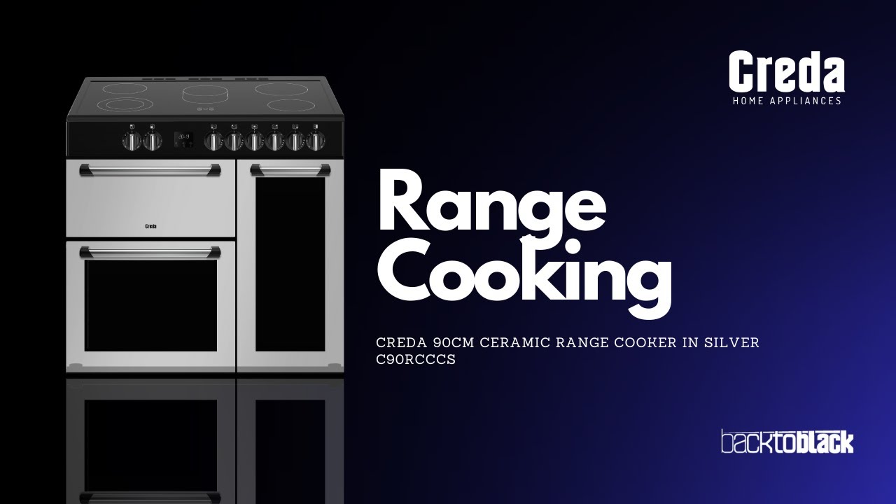 Creda 90cm Ceramic Range Cooker in Silver C90RCCCS - YouTube