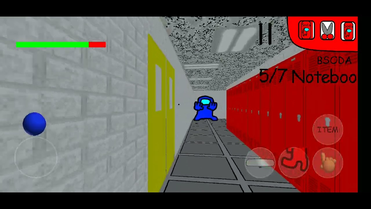 Red Basics in Among Us NSPC Gameplay (Baldi's Basics Mod) - YouTube