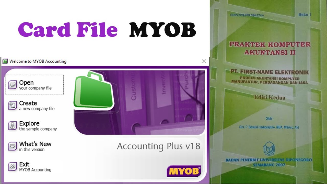 4 Input Card File (Customer Supplier dan Employee) MYOB - YouTube