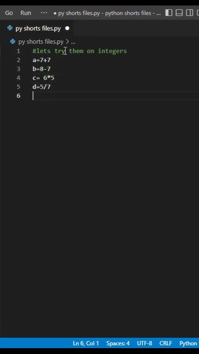 lets try them on integers 🙂🤔🐙🐙#python #coding #learnpython #pythonforbeginners - YouTube