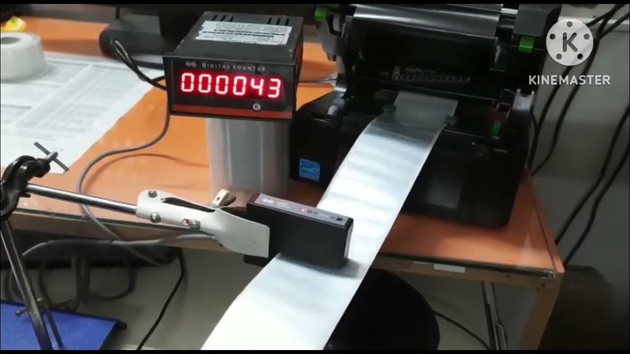 High Speed Label Sensor & Digital Counter - YouTube