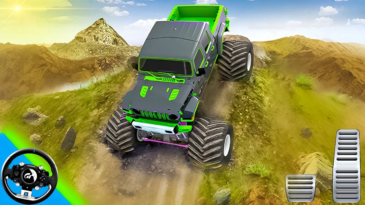 Mega Ramp Monster Truck Racings Gameplay.-.-.-. - YouTube