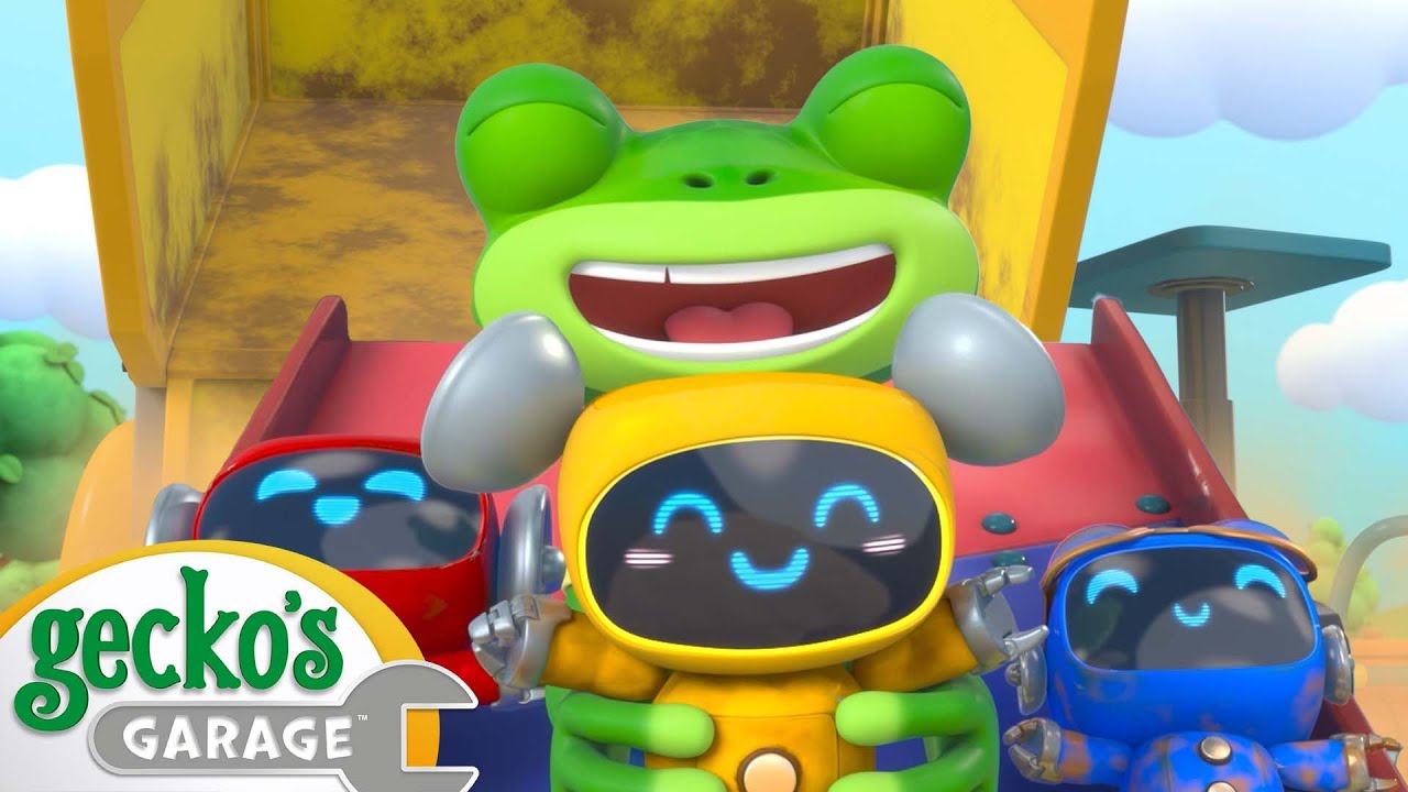 The Dump Truck Slide | Morphle and Gecko's Garage - Cartoons for Kids ...