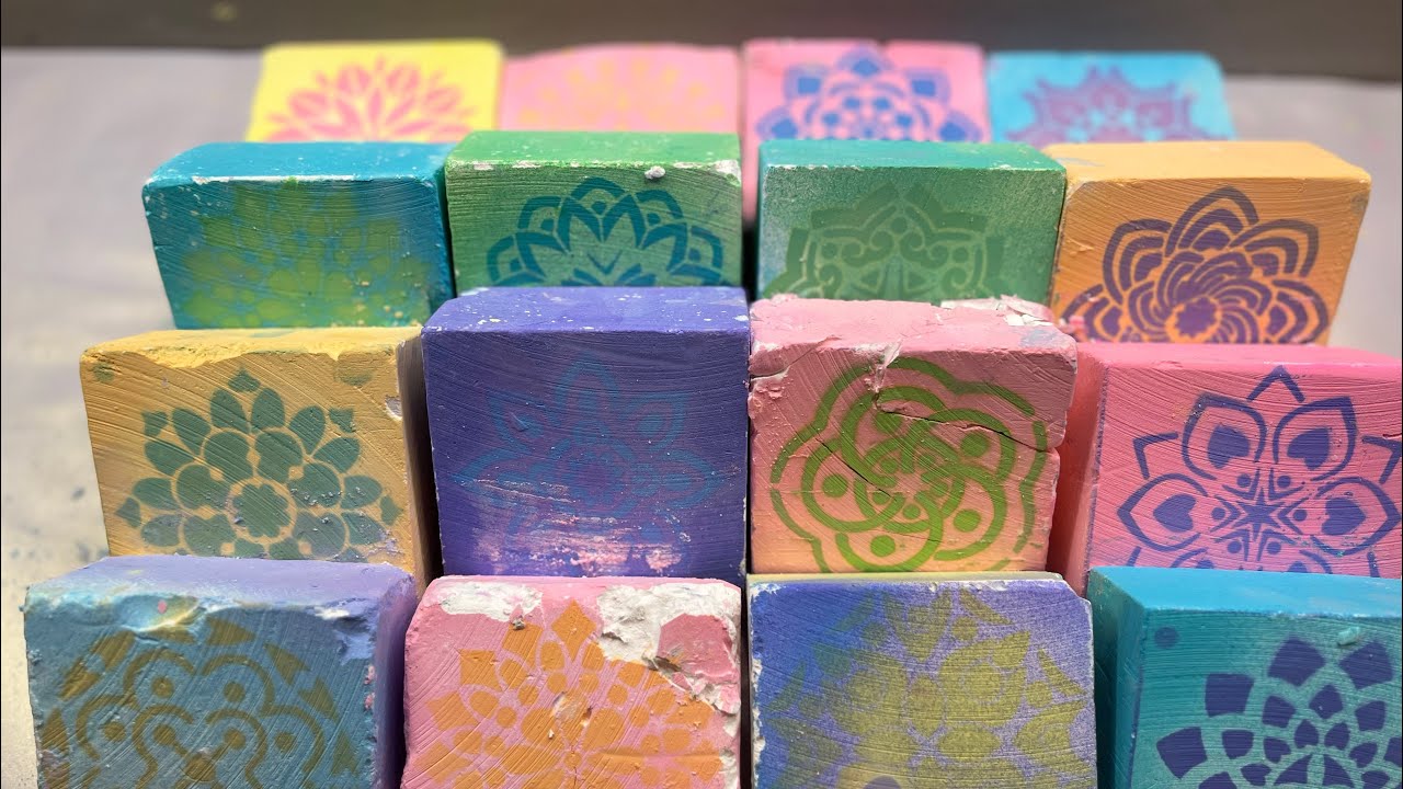 Celebration 2k 🎉 🎉 Mandala Stencils BSN Gym Chalk ASMR - YouTube