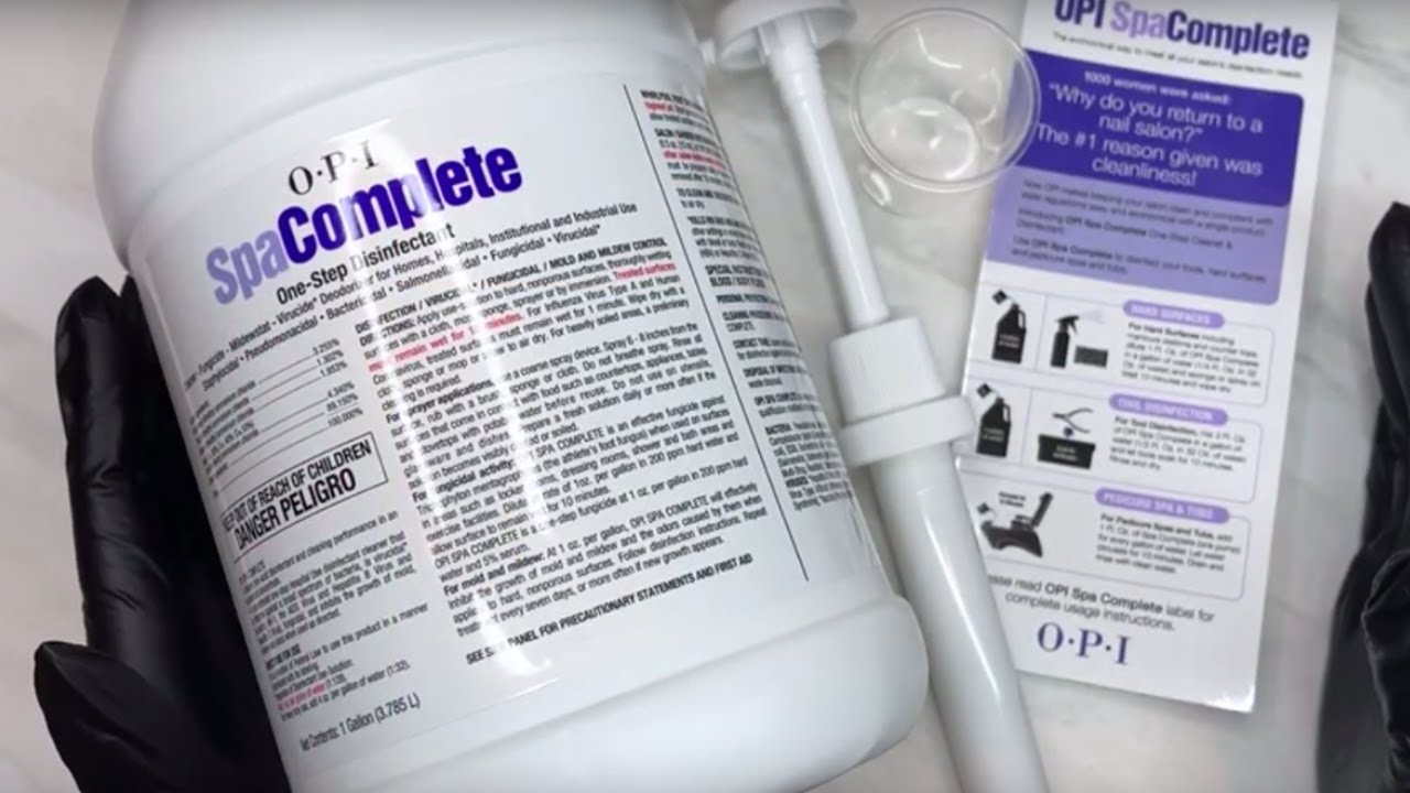 How To Use OPI Pro Spa Complete for Proper Salon Sanitation - YouTube