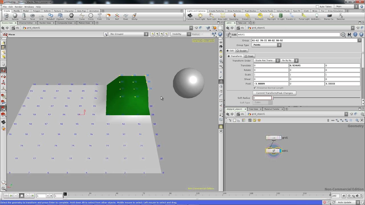 Sidefx Houdini Selection Subobject Selection Verts Edges Faces - YouTube