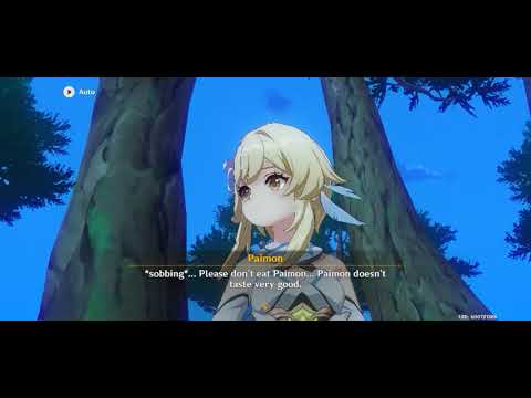 Genshin impact- Paimon Crying in test of courage after the Strange ...