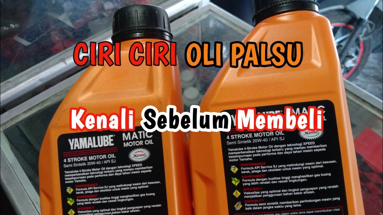 CIRI-CIRI OLI PALSU DAN OLI ASLI ‼️ kenali sebelum membeli ⁉️ - YouTube