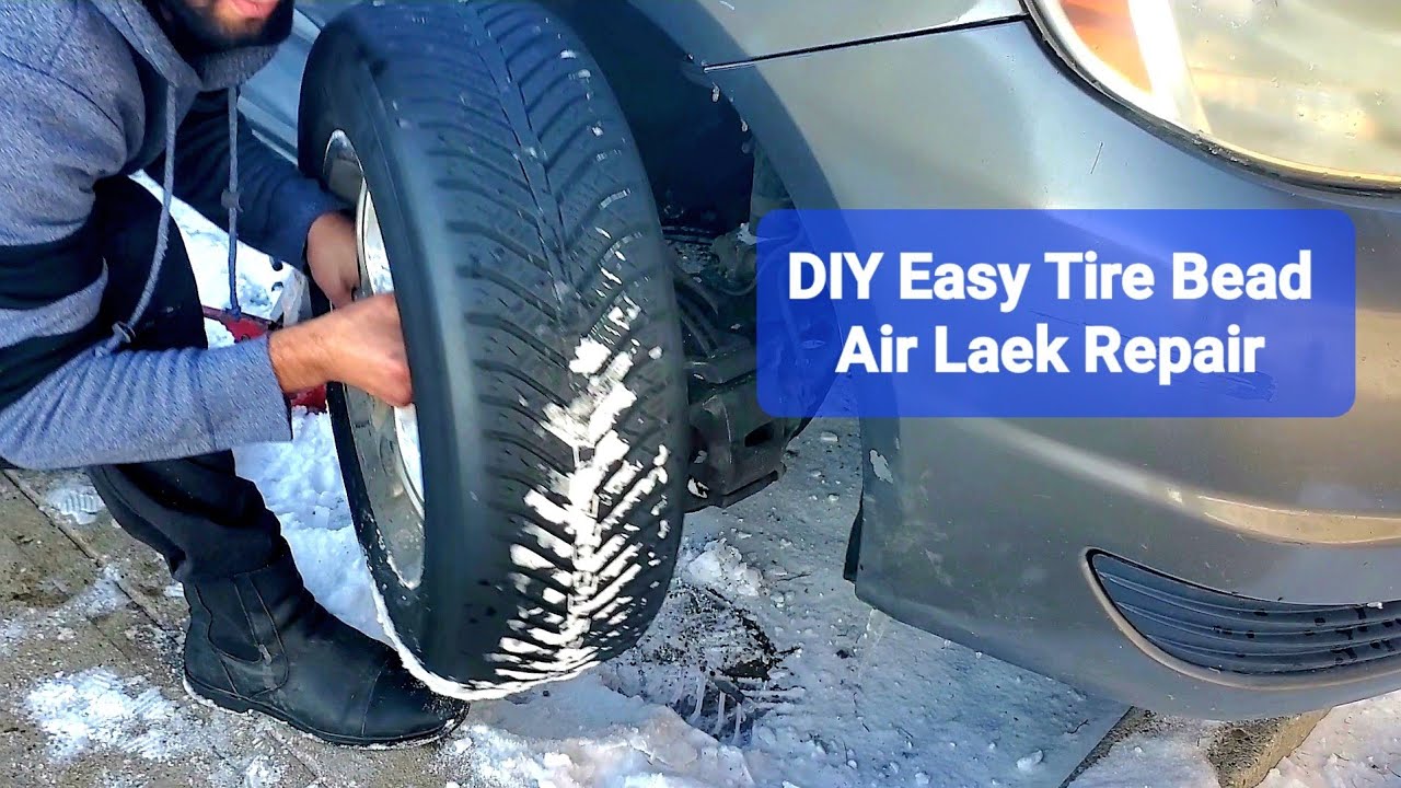 How To Fix Car Tire Bead Air Leaks At Home: DIY Easy Solution - YouTube