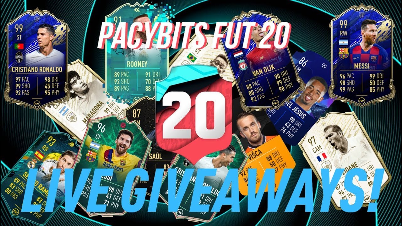 LIVE PACYBITS 20 GIVEAWAYS EVERY 10 SUBSCRIBERS! | PACYBITS FUT 20 LIVE ...
