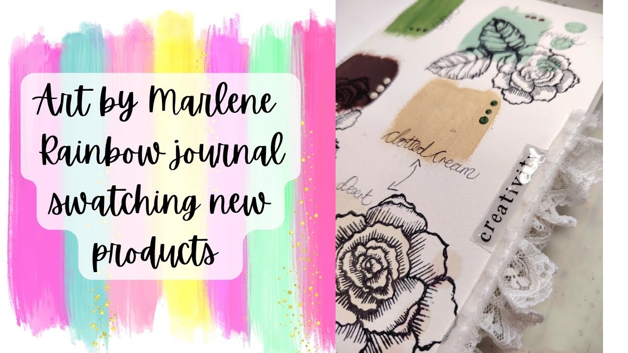 ABM Rainbow Journal Swatching new products - YouTube