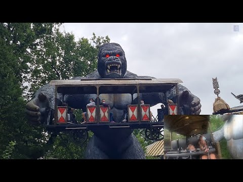 King Kong ride Bobbejaanland onride offride 4K UHD - YouTube