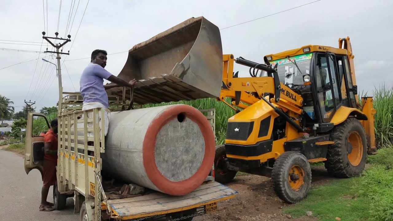 readymade septic tank fitting& Water Line connection - YouTube