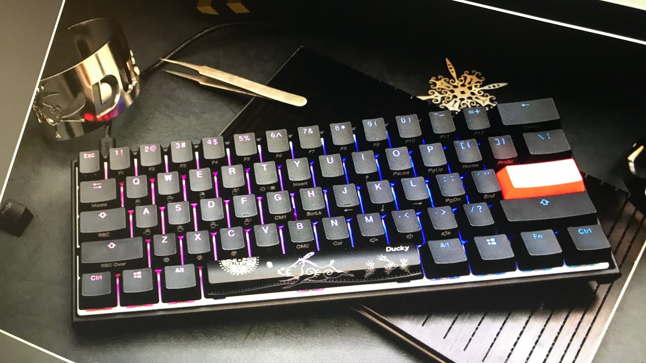 Ducky mecha mini ( cherry Mx blue) - YouTube