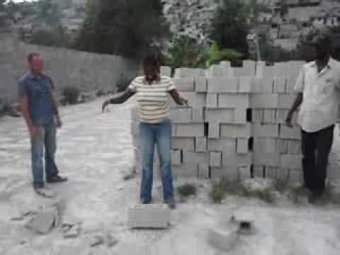 Example of a Drop Test for Concrete Blocks - YouTube