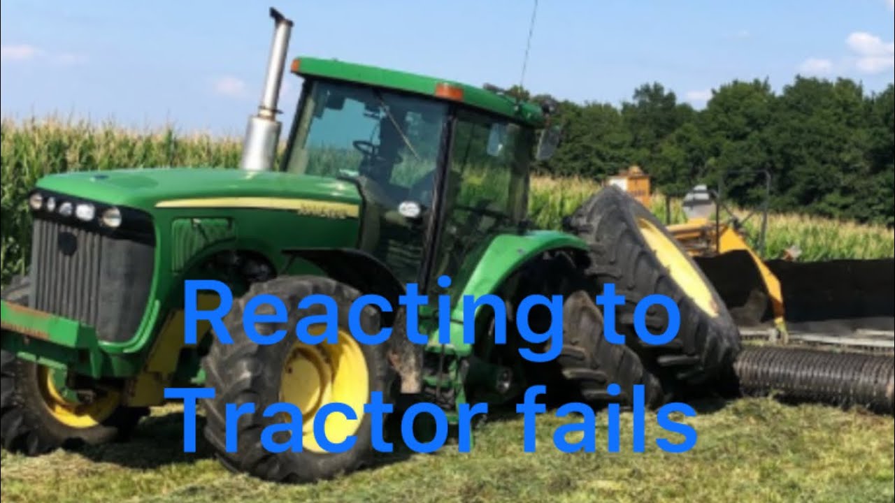 Reacting to tractor fails - YouTube