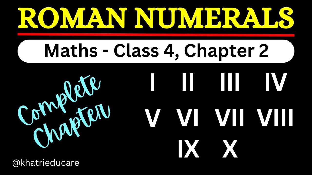 Roman Numerals Complete Chapter Class 4 Chapter 2 1 To 100 roman-numerals-complete-chapter-class-4-chapter-2-1-to-100