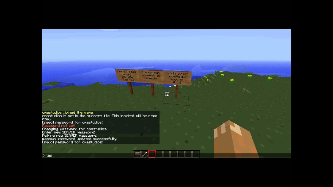 Bukkit Plugin Sudo v0.1 - YouTube