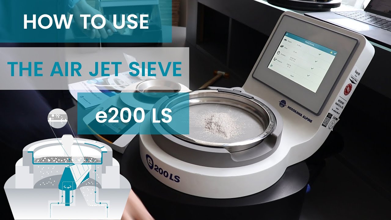 Air jet sieve - NEXOPART e200 LS - YouTube