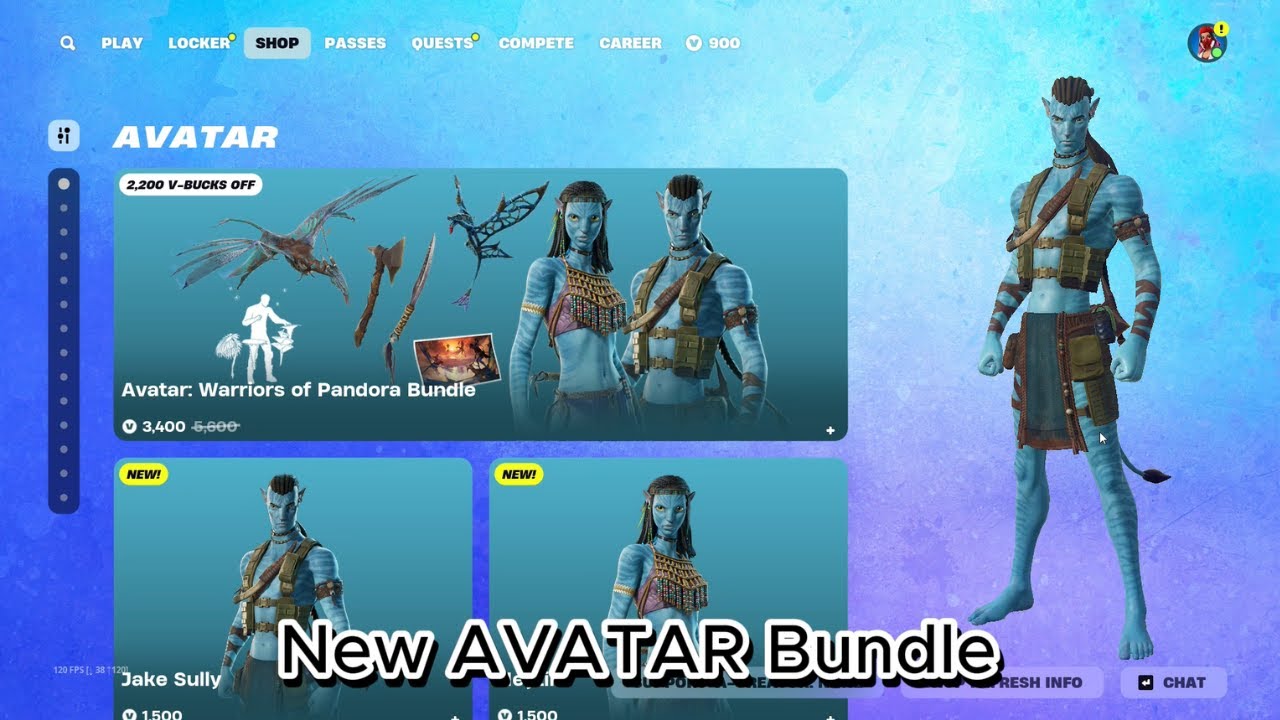 New AVATAR X FORTNITE Collab Bundle (Fortnite Item Shop - February 14th ...