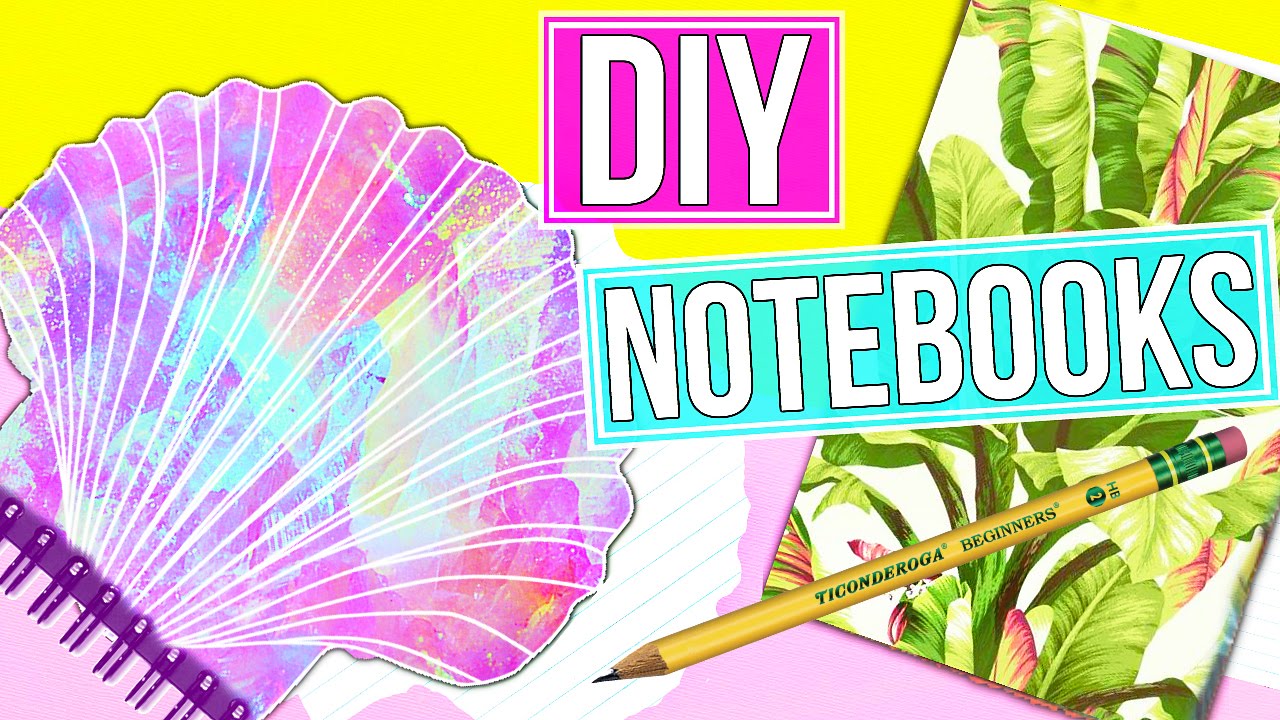 DIY Tumblr Notebooks Back to School 2016 | TanaMontana100 - YouTube