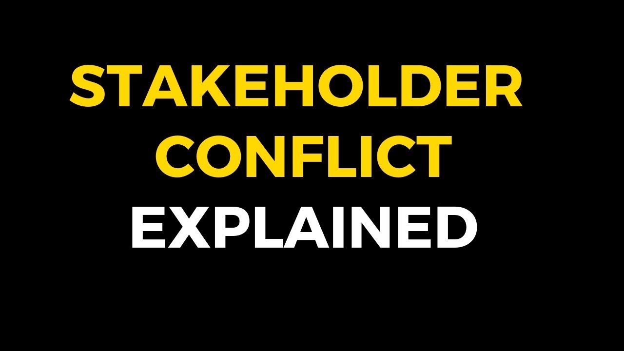 Stakeholder conflict - YouTube