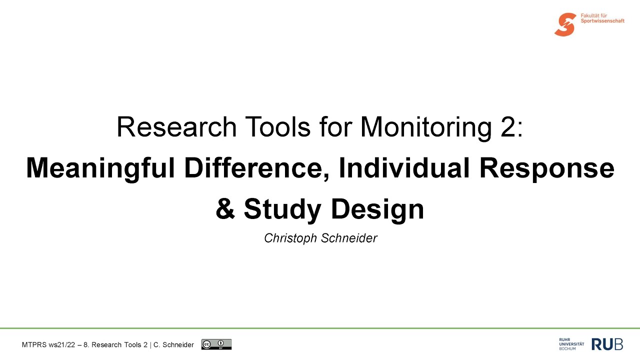 8. Meaningful Difference, Individual Response & Study Design (Concepts ...
