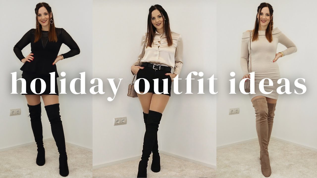 How To Dress FESTIVE With Basics You ALREADY Own (Christmas & New Years ...
