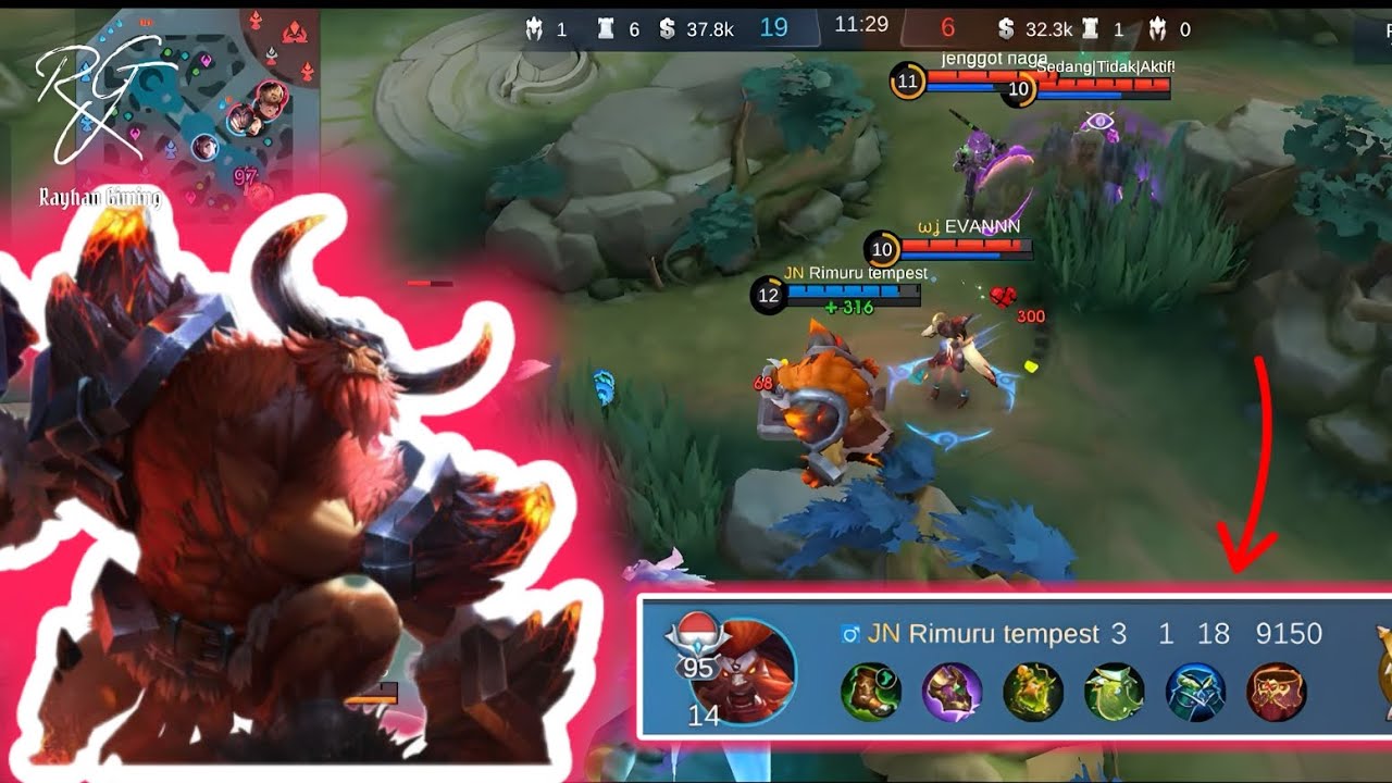 MINOTAUR BEST BUILD 2024! BUILD TOP 1 GLOBAL MINOTAUR BEST TANK!!MOBILE ...