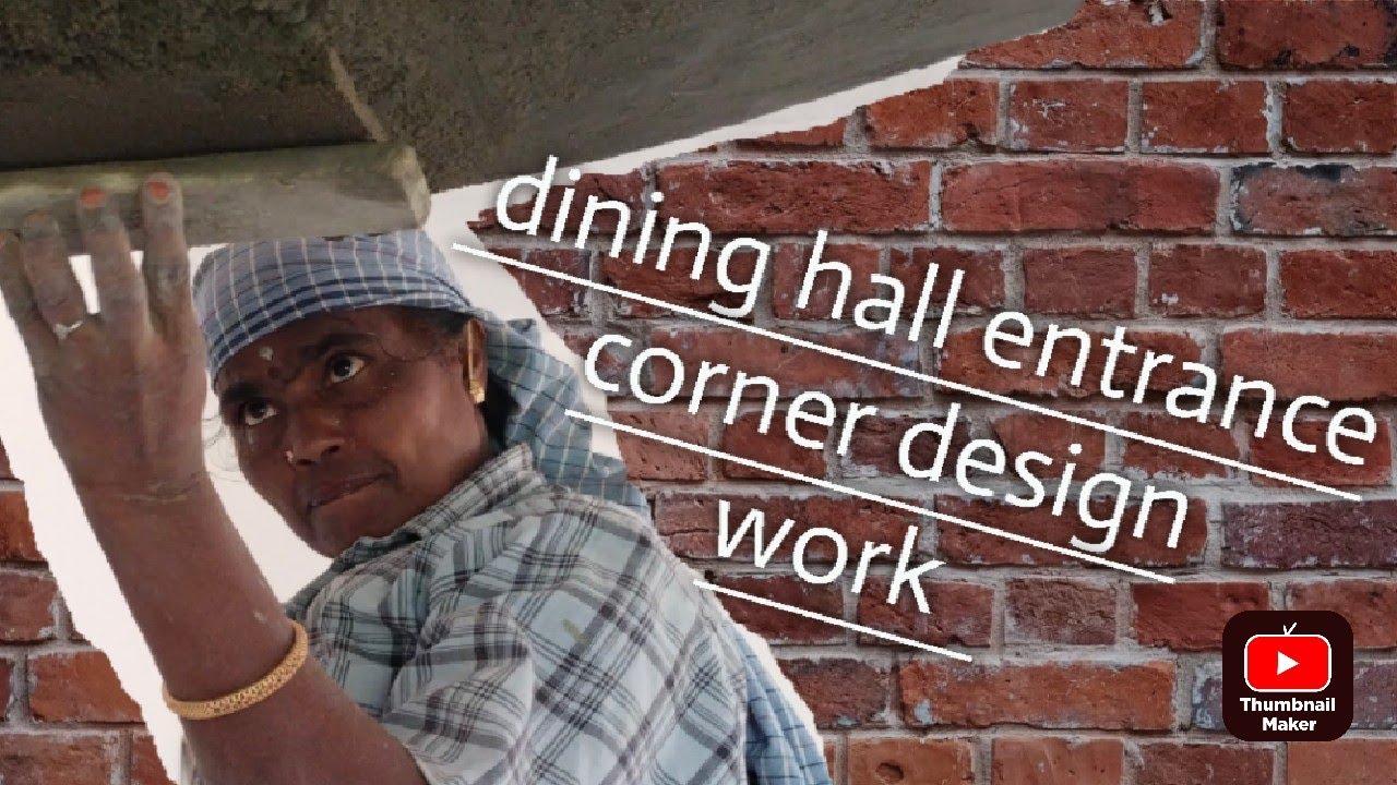 Dining hall entrance corner design work//home interior design work ...